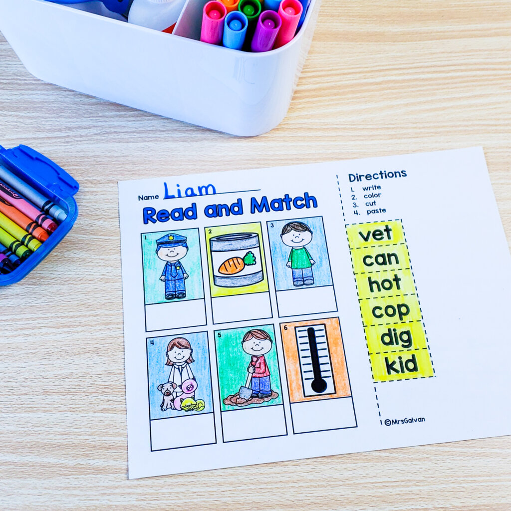 Phonics Cut and Paste Activities